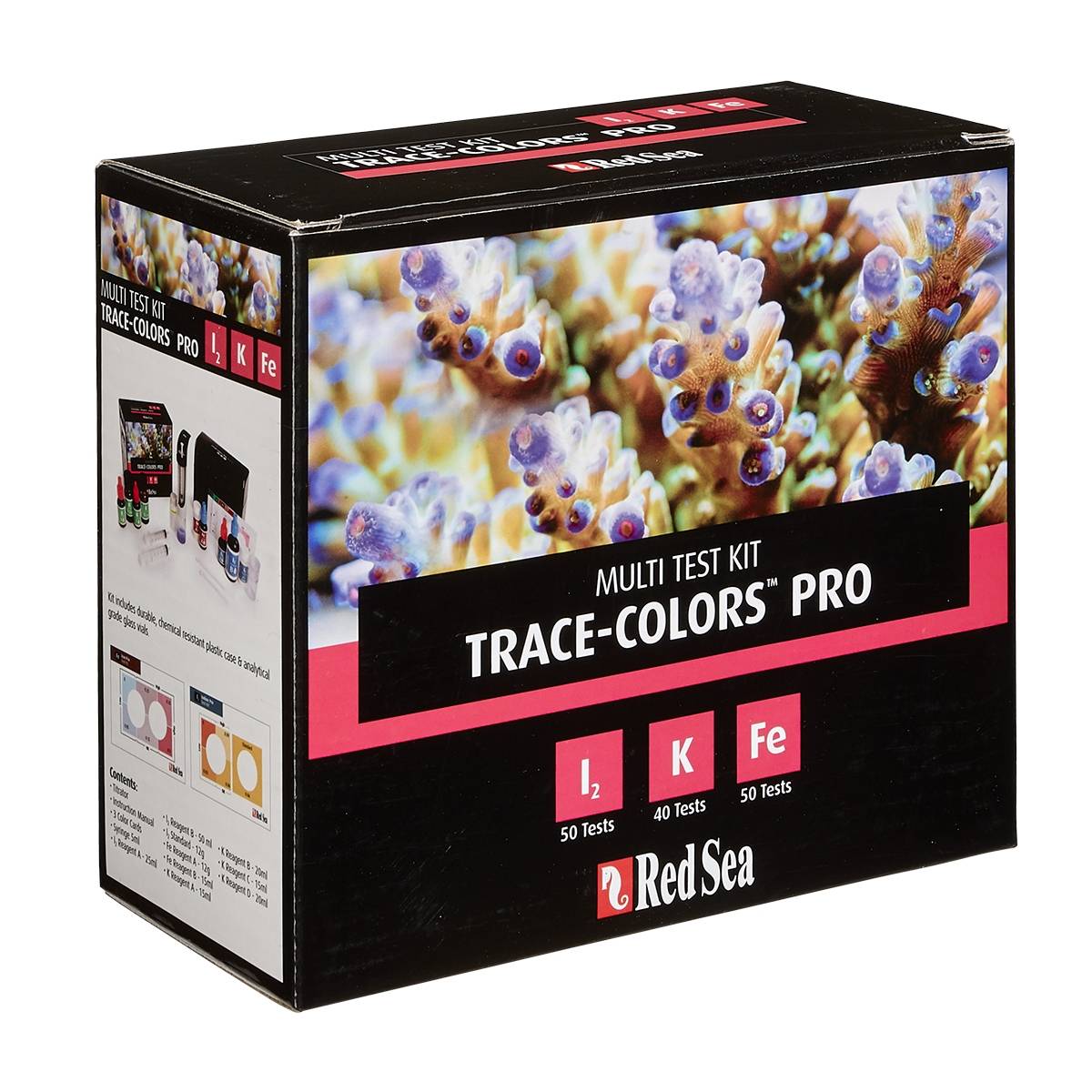 Trace Colors Pro Multi Test Kit (I2,K,Fe) - Red Sea – Aquarium Wholesale